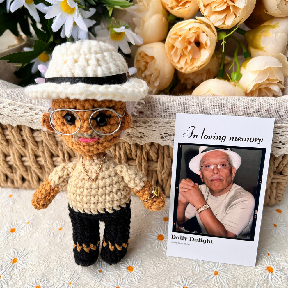 Dolly® Personalized Crochet Doll with Photo Card – Dolly Delight